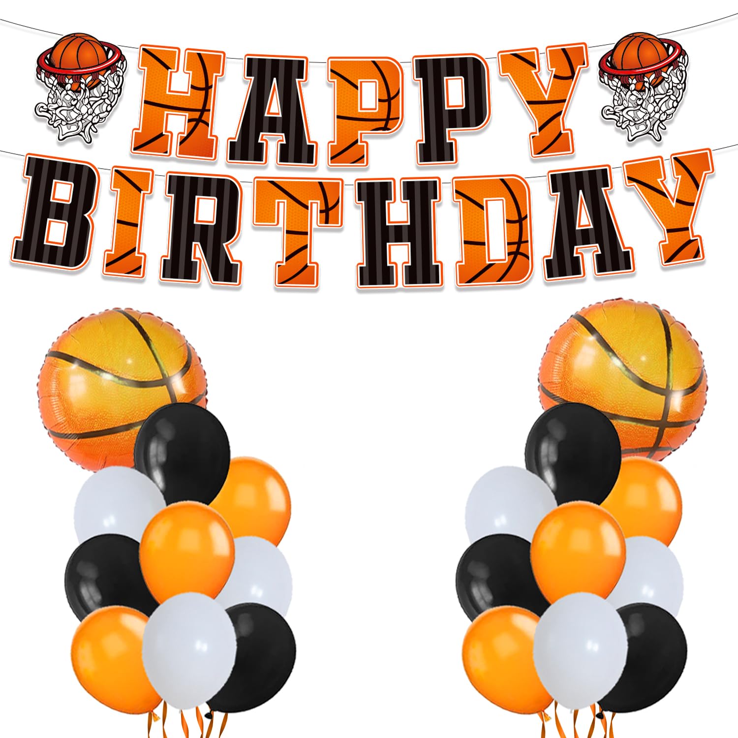 PANRRPERS 21 Pcs Basketball Decorations Basketball Birthday Banners ...