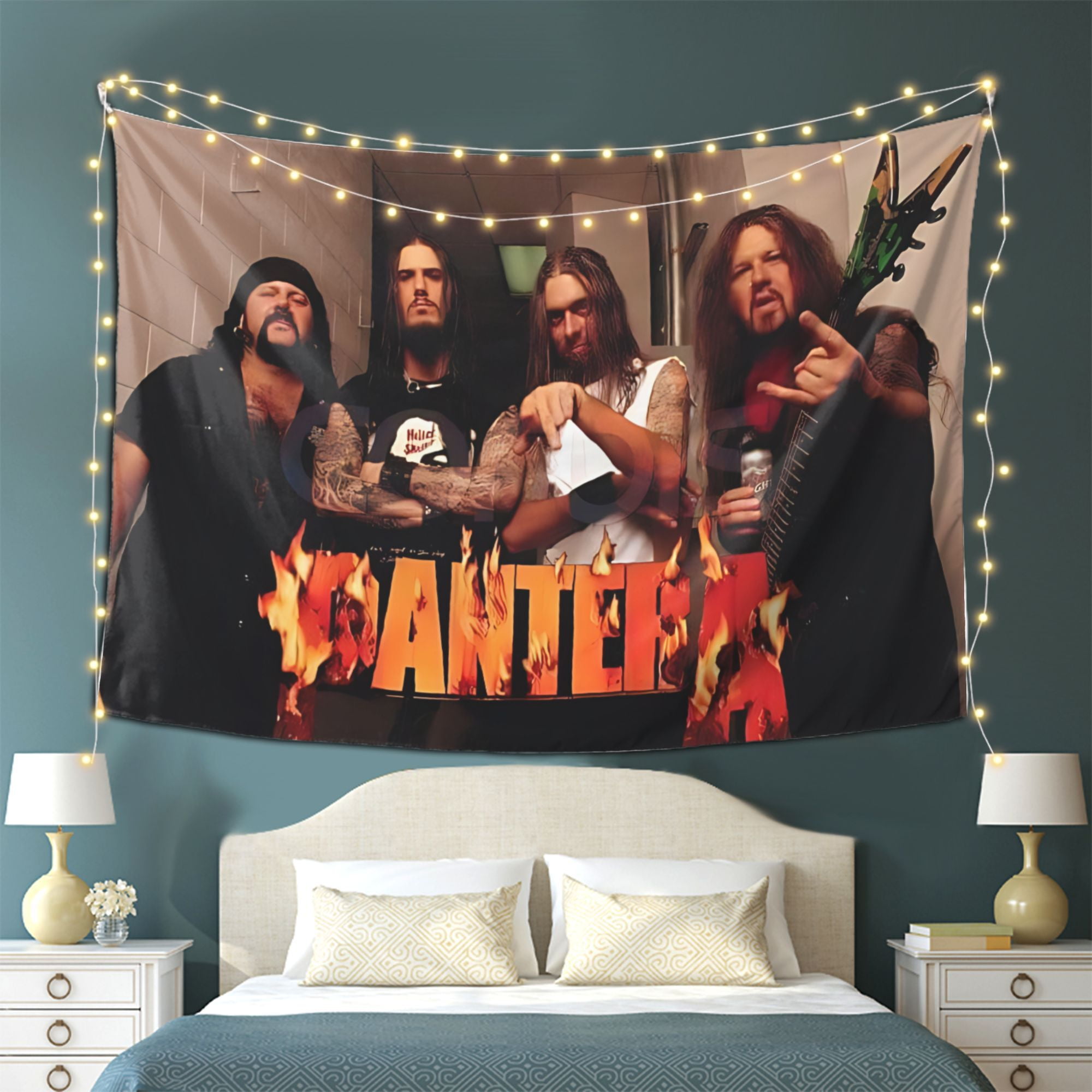 PANTERA Logo & Members Tapestry - Iconic Heavy Metal Wall Art - Walmart.com