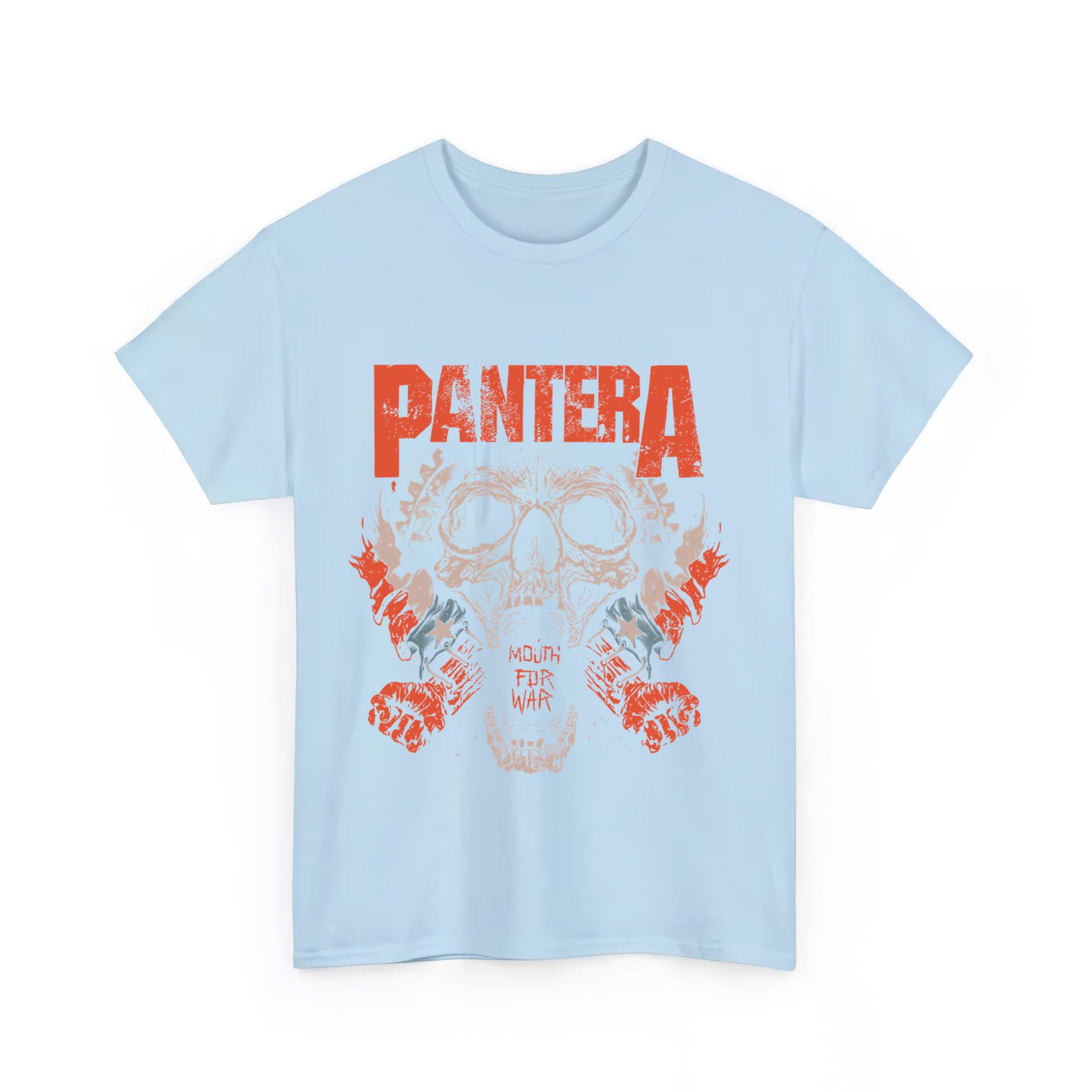 PANTERA MOUTH FOR WAR HEAVY METAL BLACK T SHIRTS FRONT AND BACK PRINT - Walmart.com