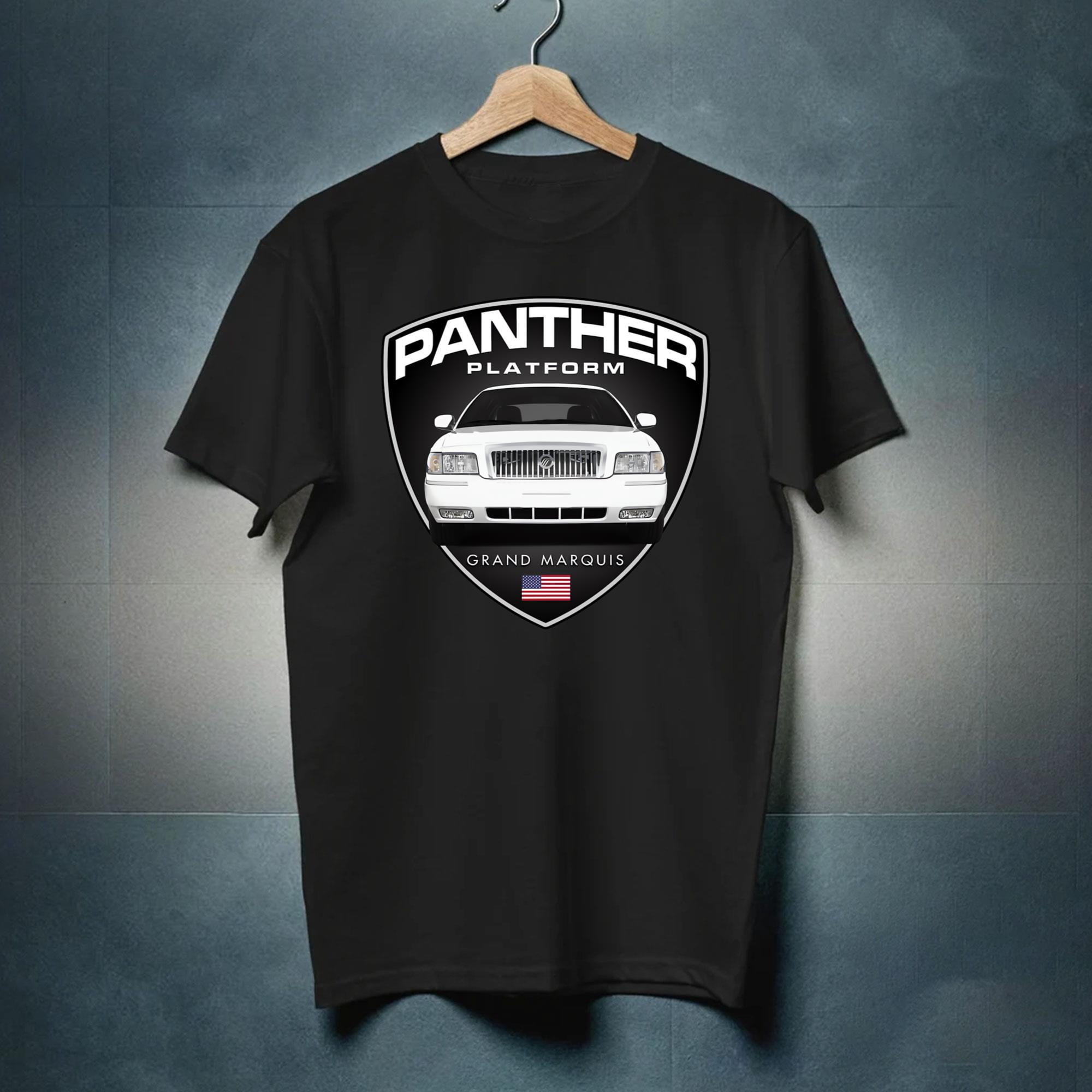PANTHER PLATFORM - GRAND MARQUIS WHITE CAR T-SHIRT-TH33370 - Walmart.com