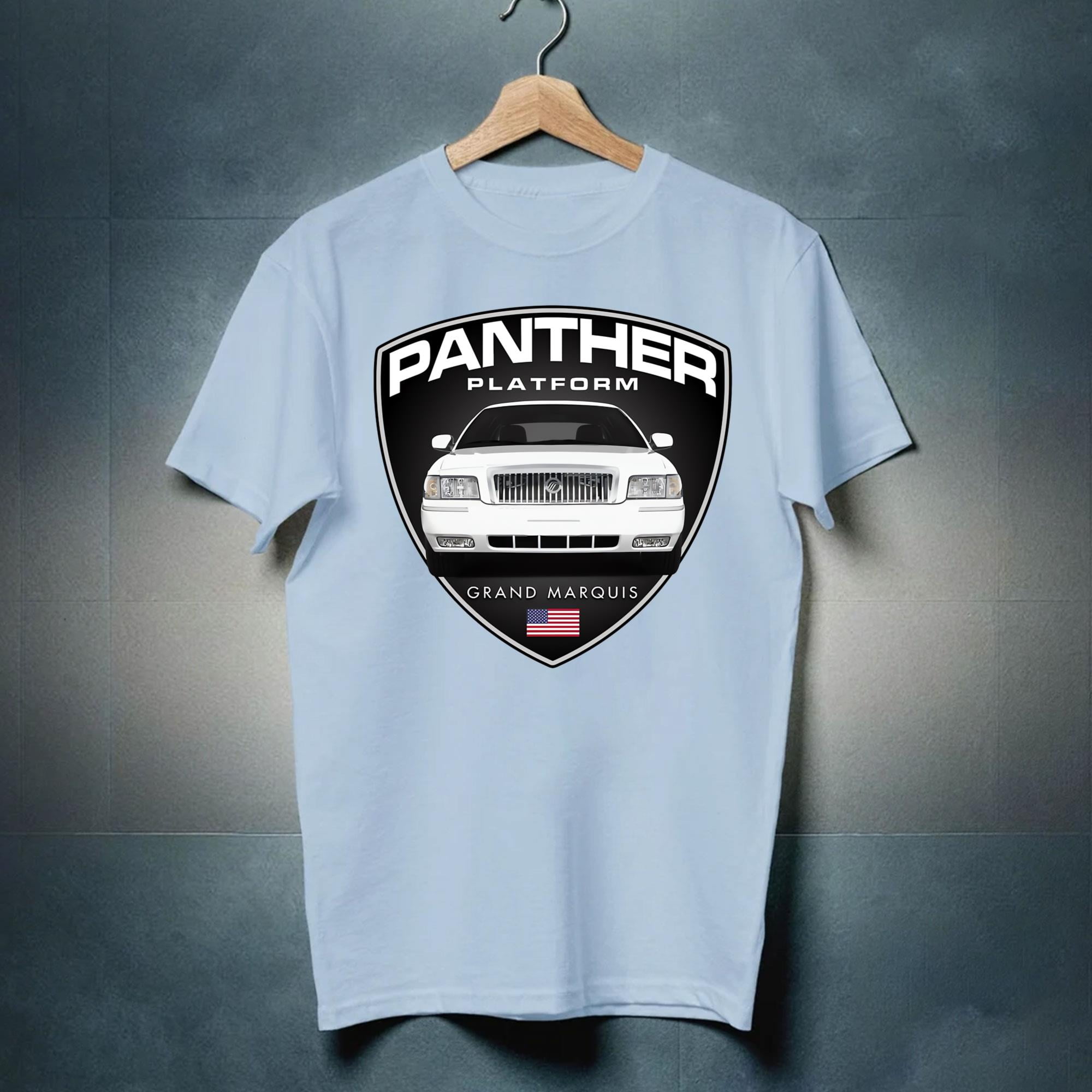 PANTHER PLATFORM - GRAND MARQUIS WHITE CAR T-SHIRT-TH33370 - Walmart.com