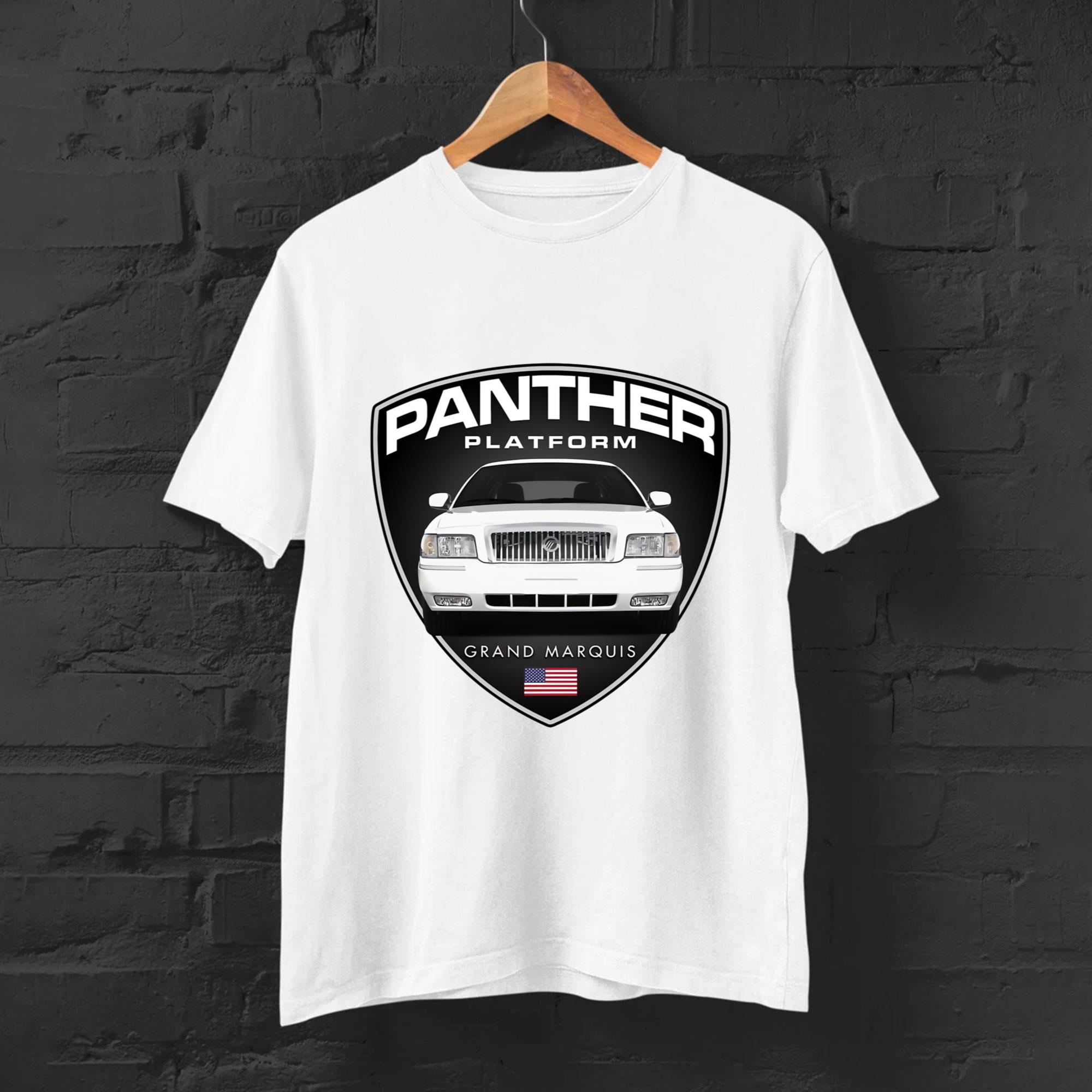 PANTHER PLATFORM - GRAND MARQUIS WHITE CAR T-SHIRT - Walmart.com