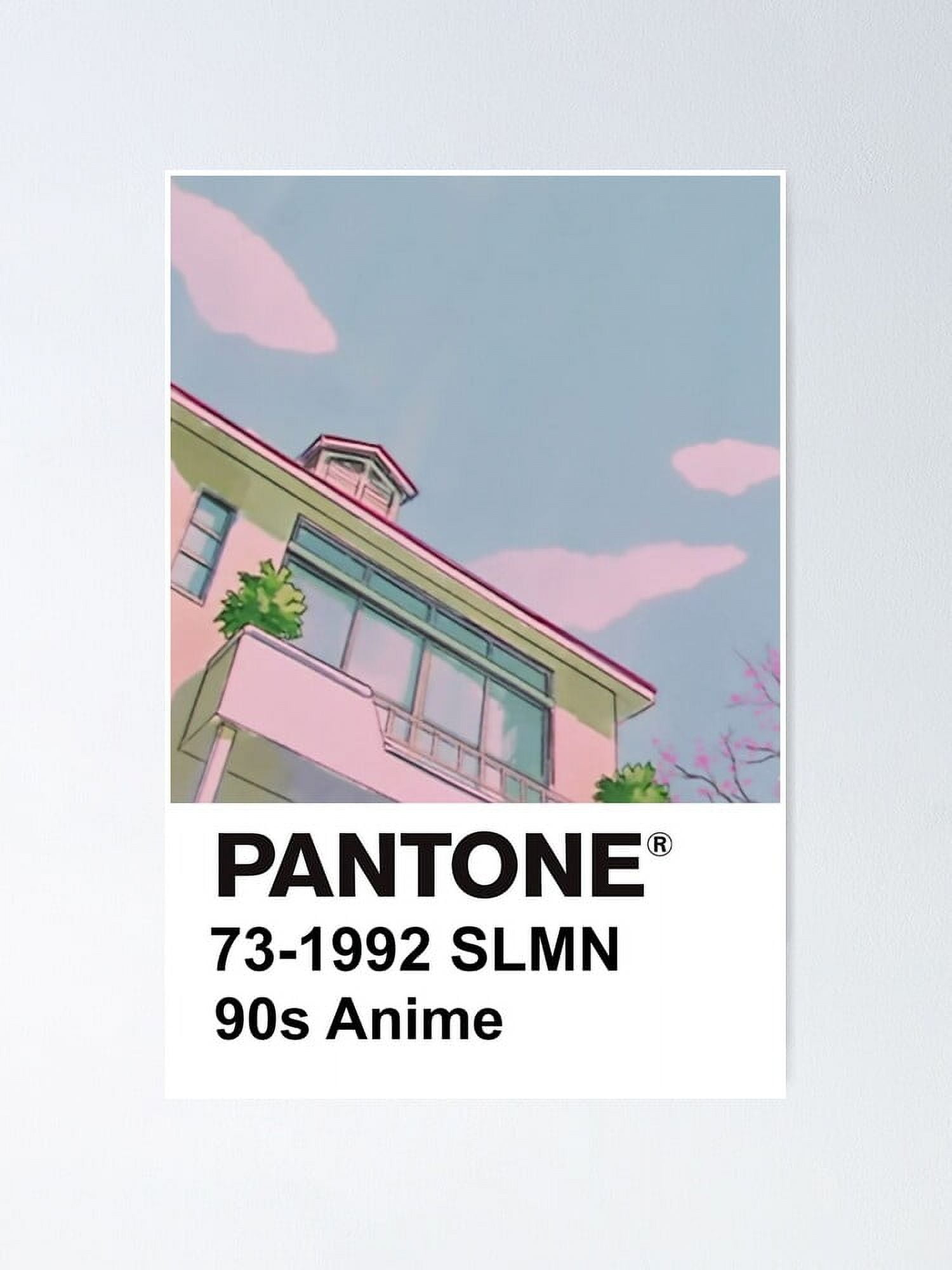 PANTONE 90s Anime Fashion Art Decor Frame - Walmart.com