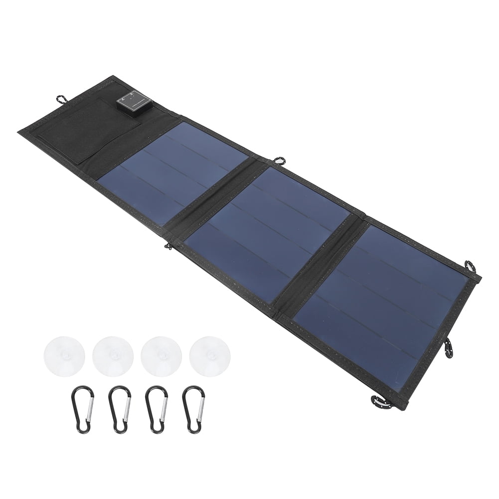 PAOMIAN 15W 5V Solar Folding Charging Bag Portable Dual USB Panel ...