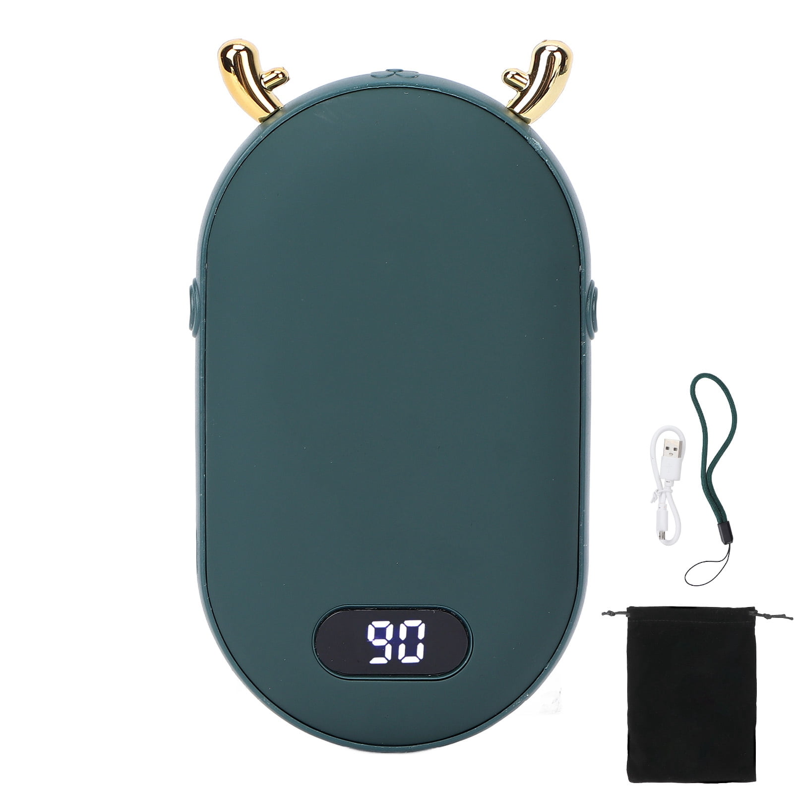 Paomian 6000mah Hand Warmers Usb Rechargeable Double Sided Heating 2 Temperature Gears Portable
