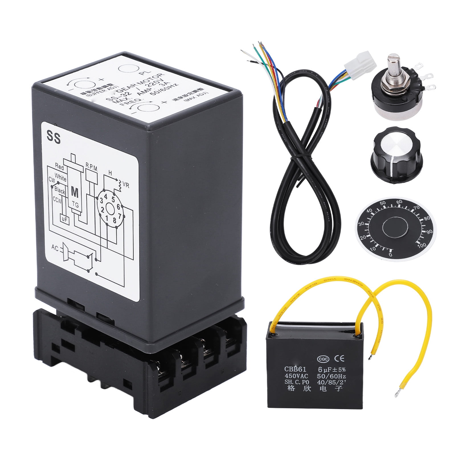 PAOMIAN BERM Motor Speed Controller Mini Separate Single Phase Stable ...