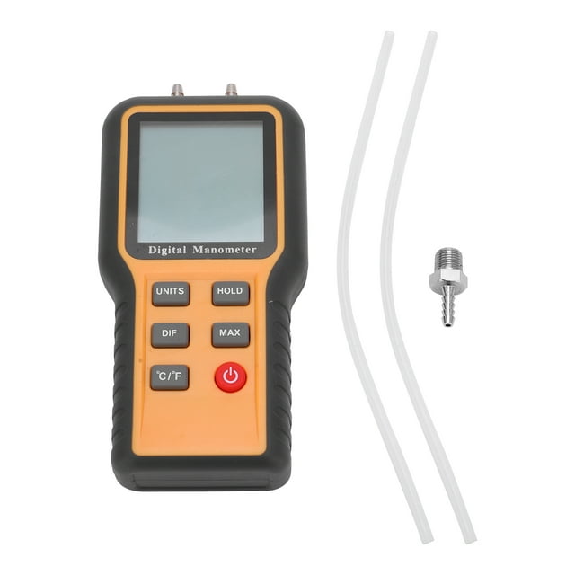 PAOMIAN Digital Manometer WindPressure Air HandHeld Industrial Positive ...