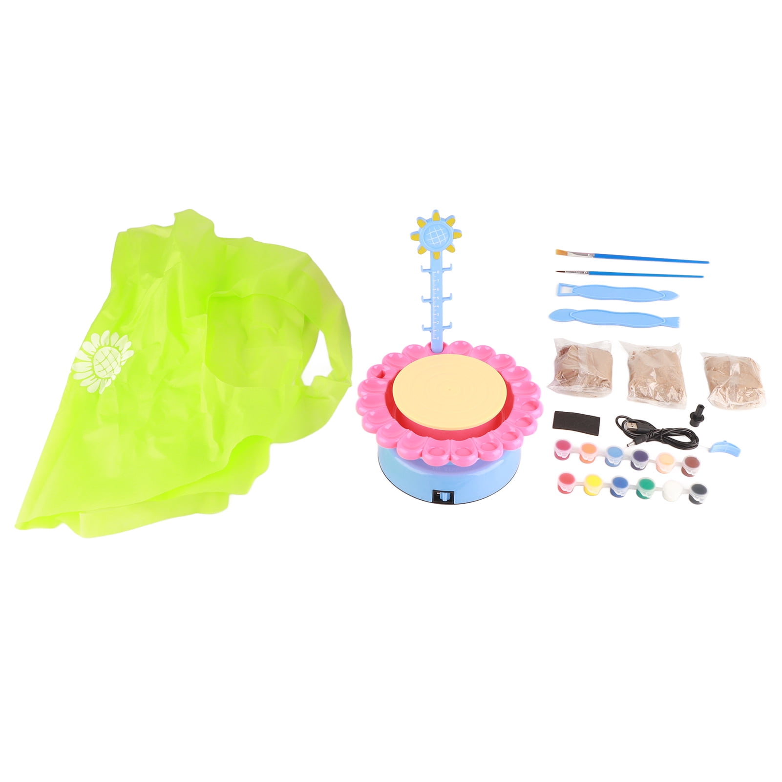 PAOMIAN Kids Pottery Wheel Kit DIY Rich Color Educational Craft ...