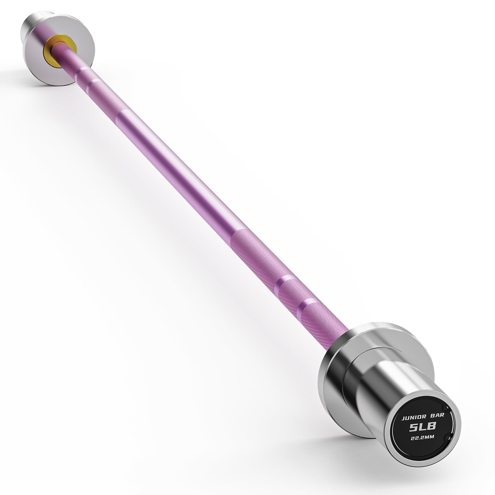 PAPABABE 5LB Mini Barbell, 4FT Short Barbell for Women & Beginners ...