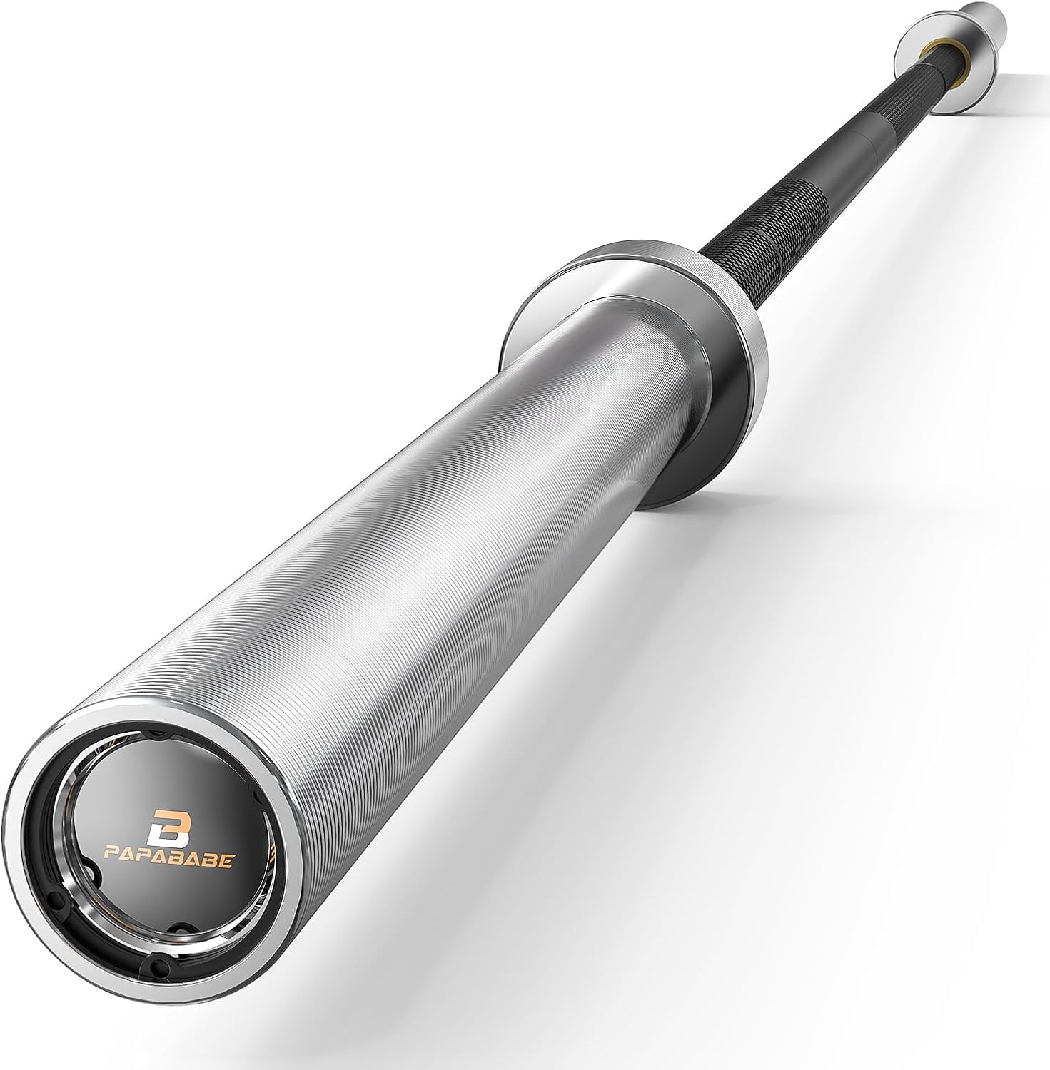 PAPABABE Olympic Barbell, 2-inch 45lb 7ft/35lb 6.5ft Weight Bar for ...