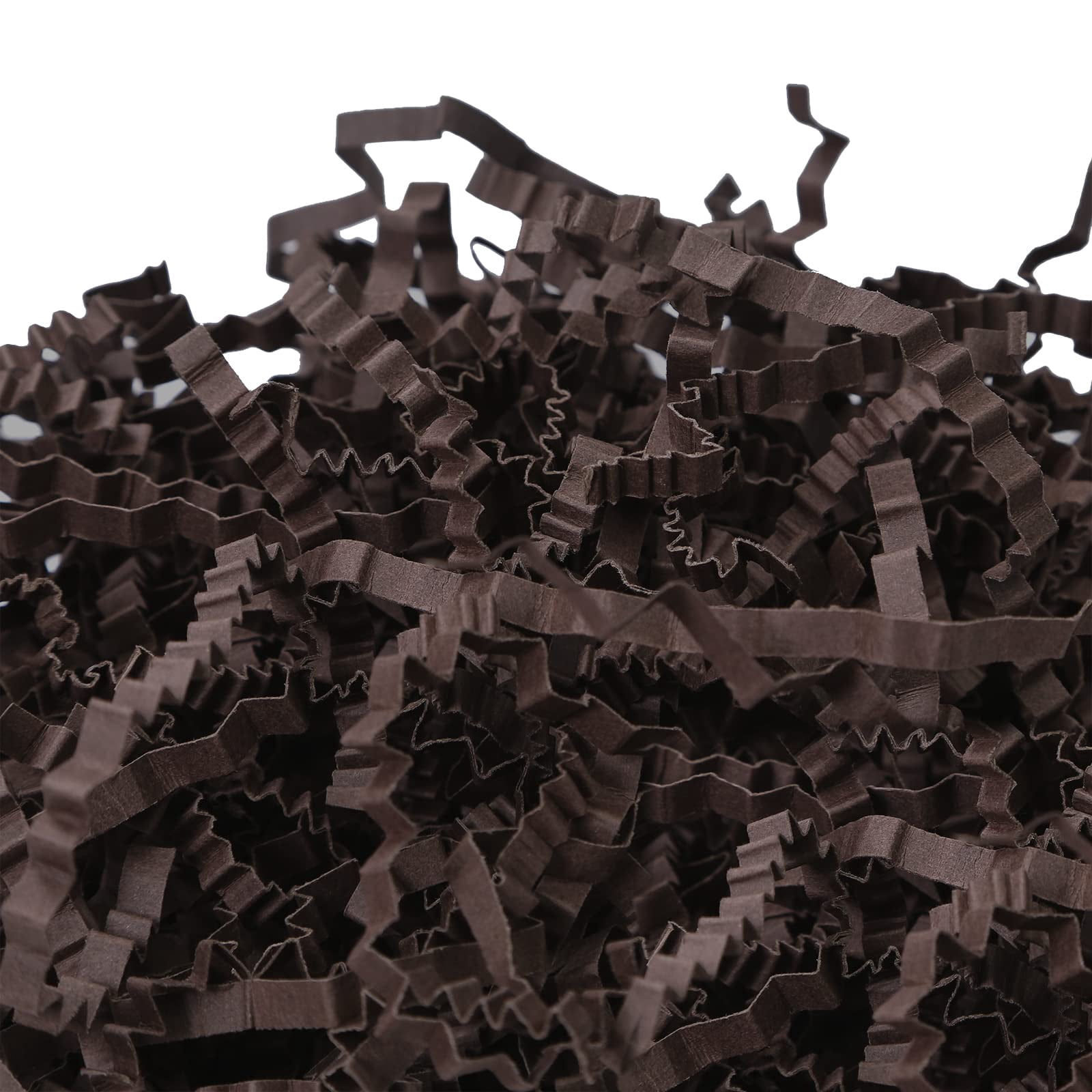 PAPER FAIR 1 LB MMF7 Chocolate Brown Kraft Jumbo Crinkle Cut Paper ...