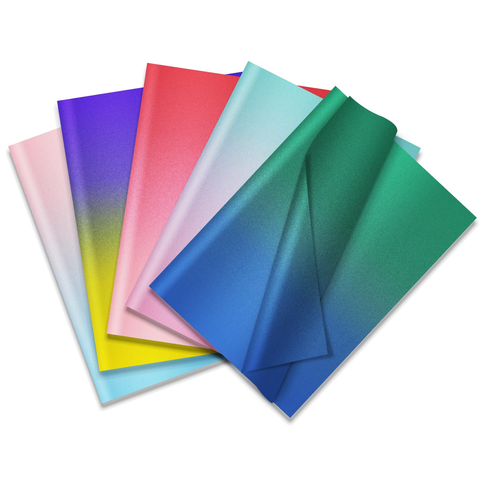 PAPER FAIR 100 Sheets Gradient Color Gift Tissue Paper Bulk, Recyclable ...