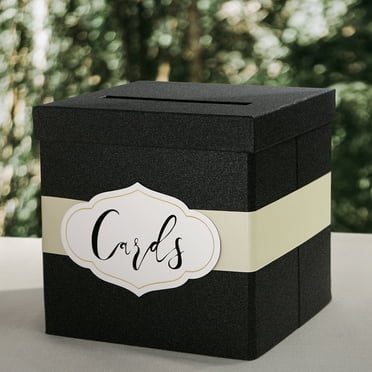 White & Gold Card Box, Birthday, Party Supplies, 1 Piece - Walmart.com
