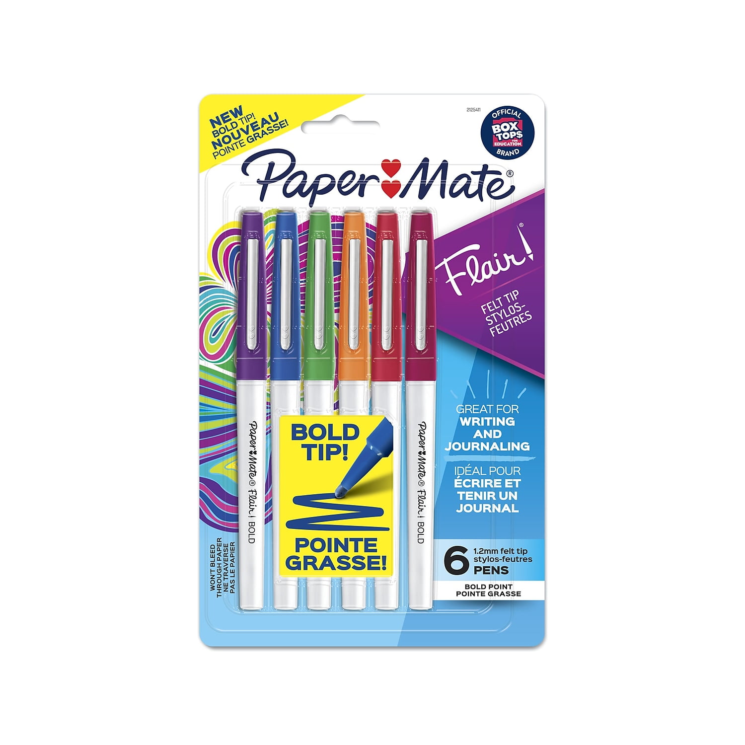 PAPER MATE FLAIR BOLD 6CD - Walmart.com