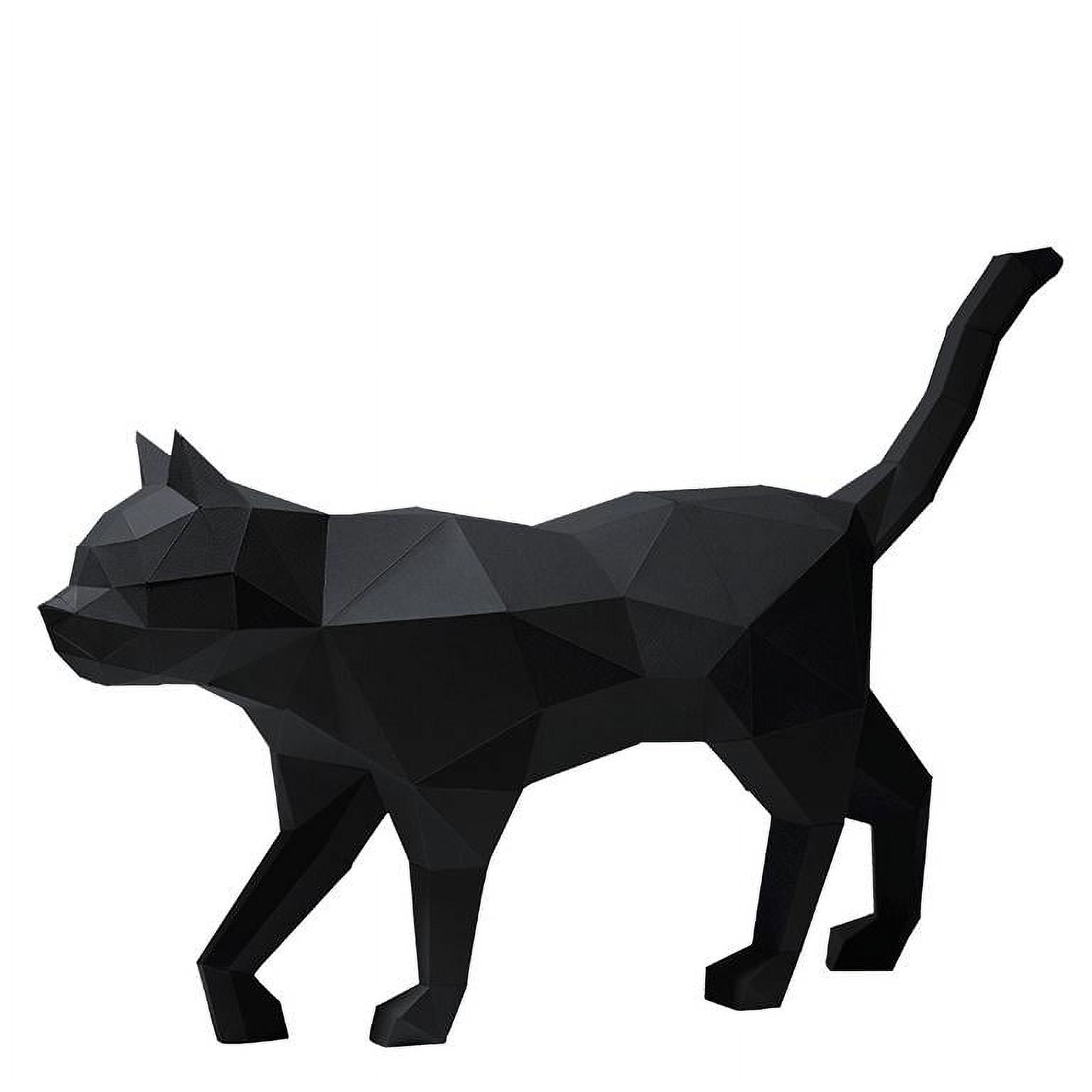 PAPERCRAFT WORLD DIY 3D Black Cat Model - Walmart.com