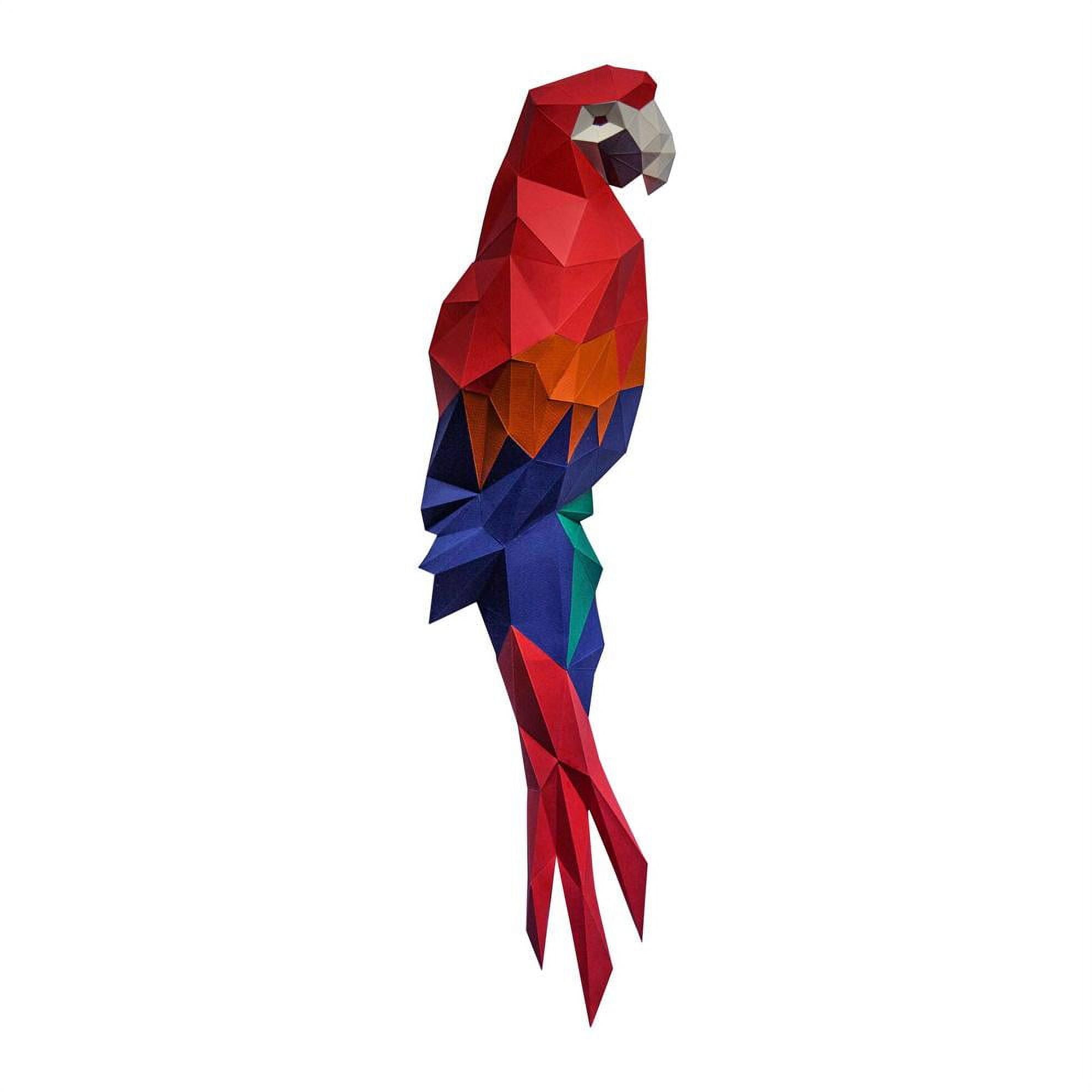 PAPERCRAFT WORLD DIY 3D Macaw Wall Art - Walmart.com