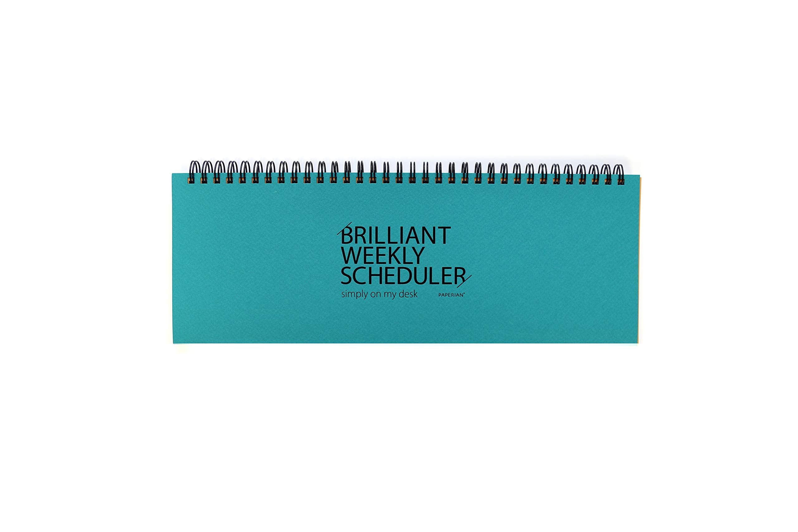 PAPERIAN Brilliant Weekly Scheduler - Wirebound Undated Weekly Planner ...