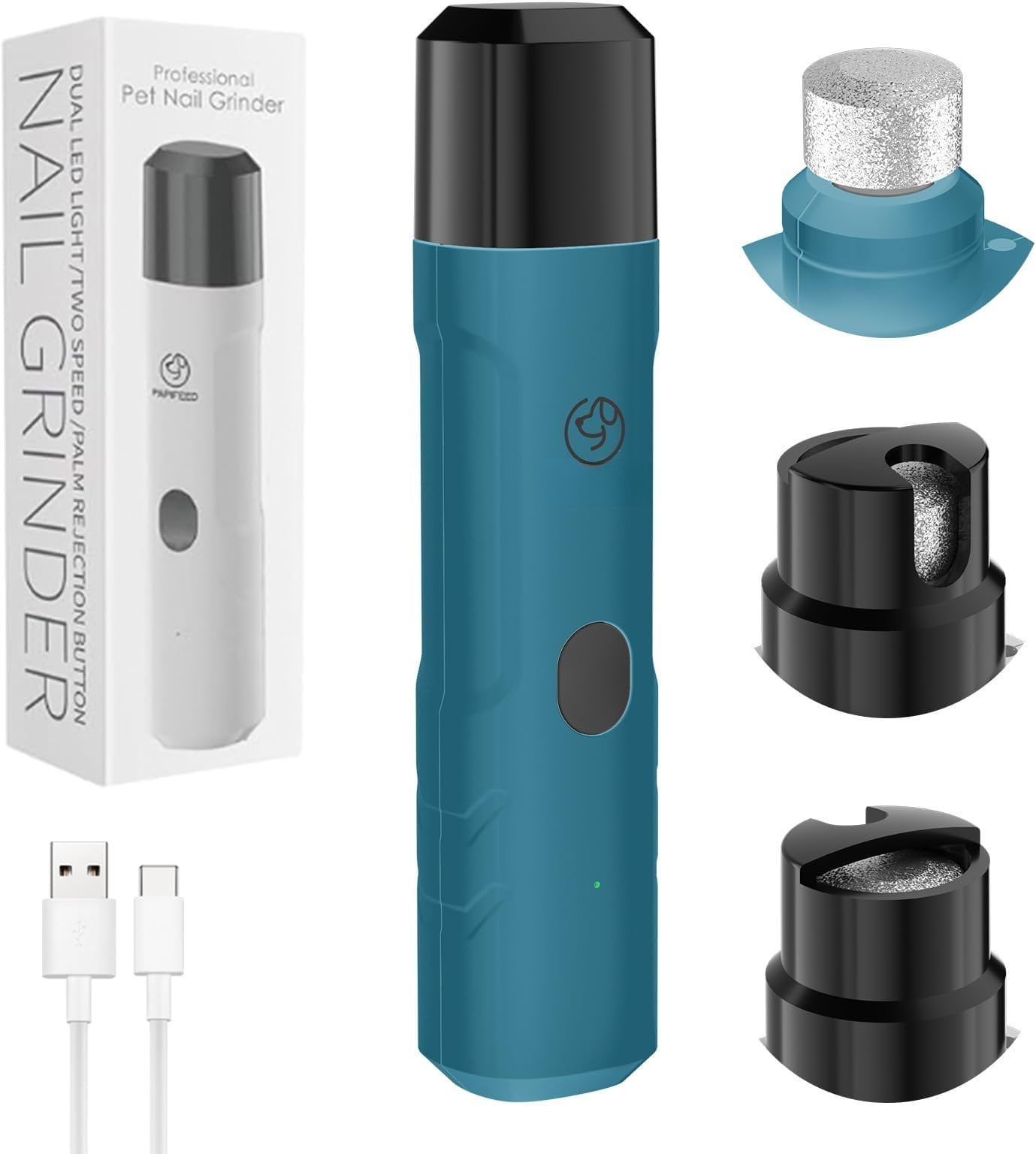 PAPIFFEED Clippers & , Quiet 3-Speed Electric Trimmers with Dual LED ...