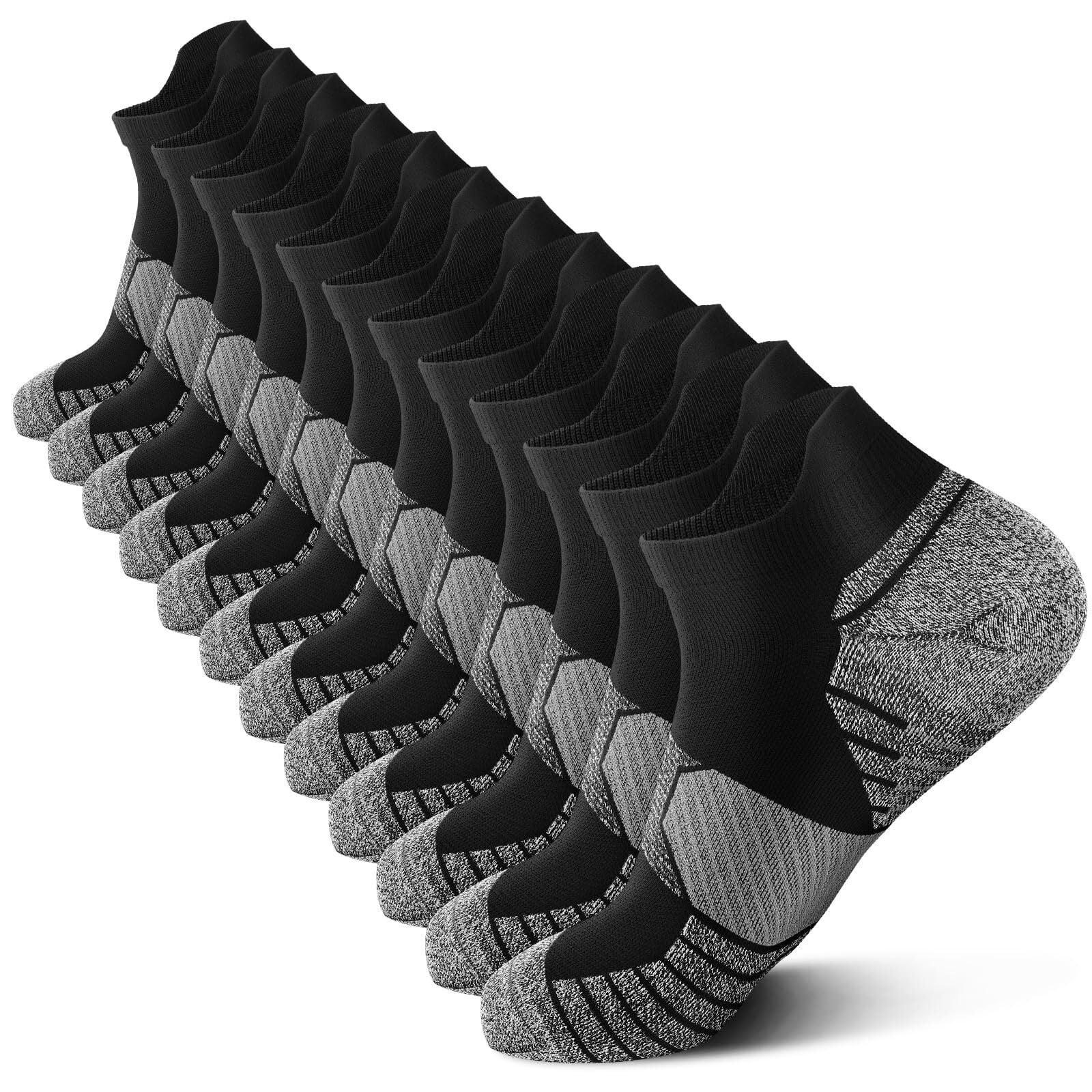 Compression Running Socks Women (6 Pairs), Ankle Athletic Socks Low Cut ...