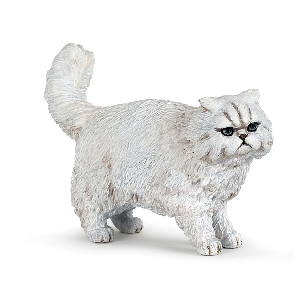 PAPO Dog and Cat Companions Persian Cat Toy Figure, White (54042 ...