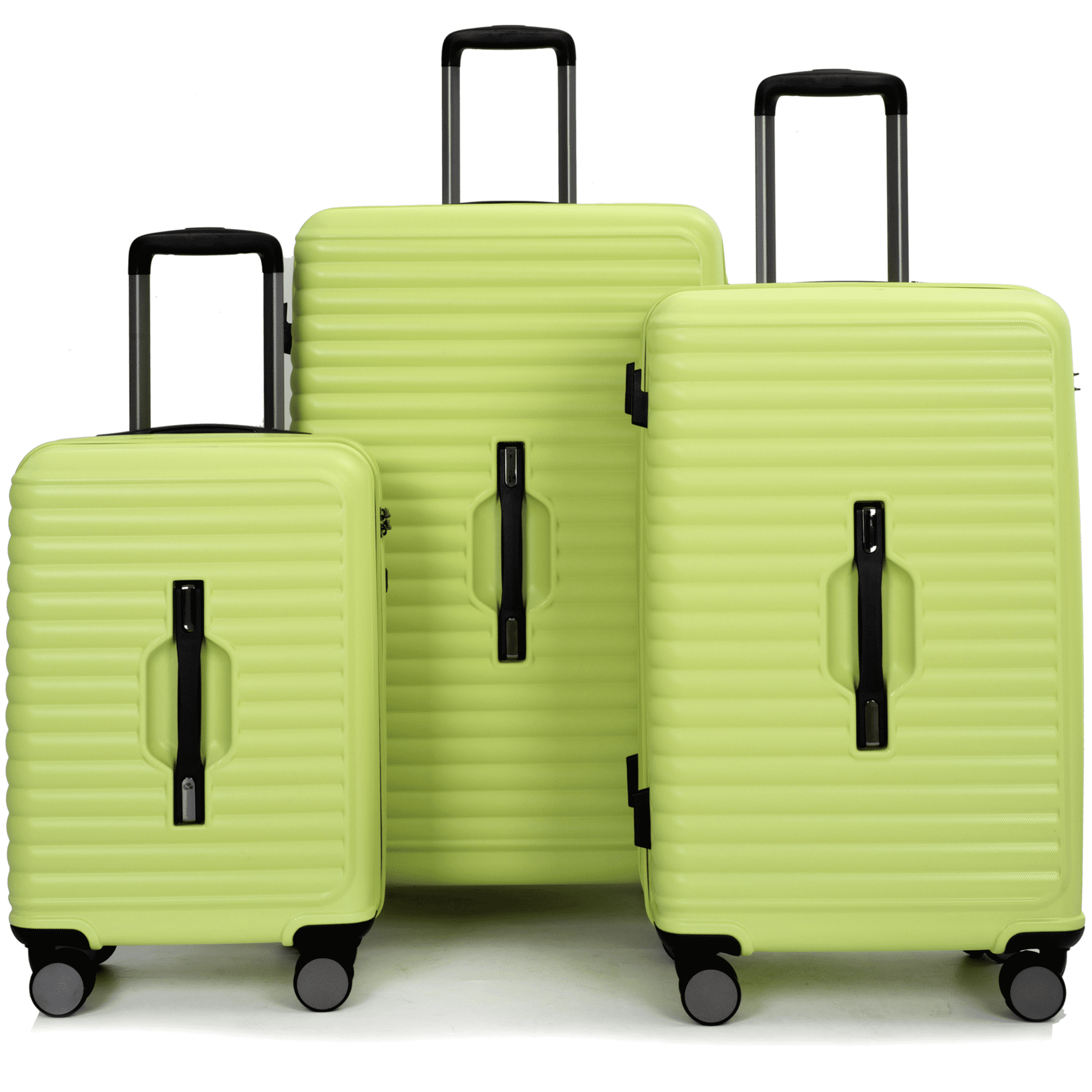 PAPROOS 3 Piece Luggage Set, 21" 25" 29" Hard Case Suitcase Set ...