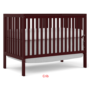 Dream On Me Synergy 5-in-1 Convertible Crib in Steel Grey, Greenguard ...
