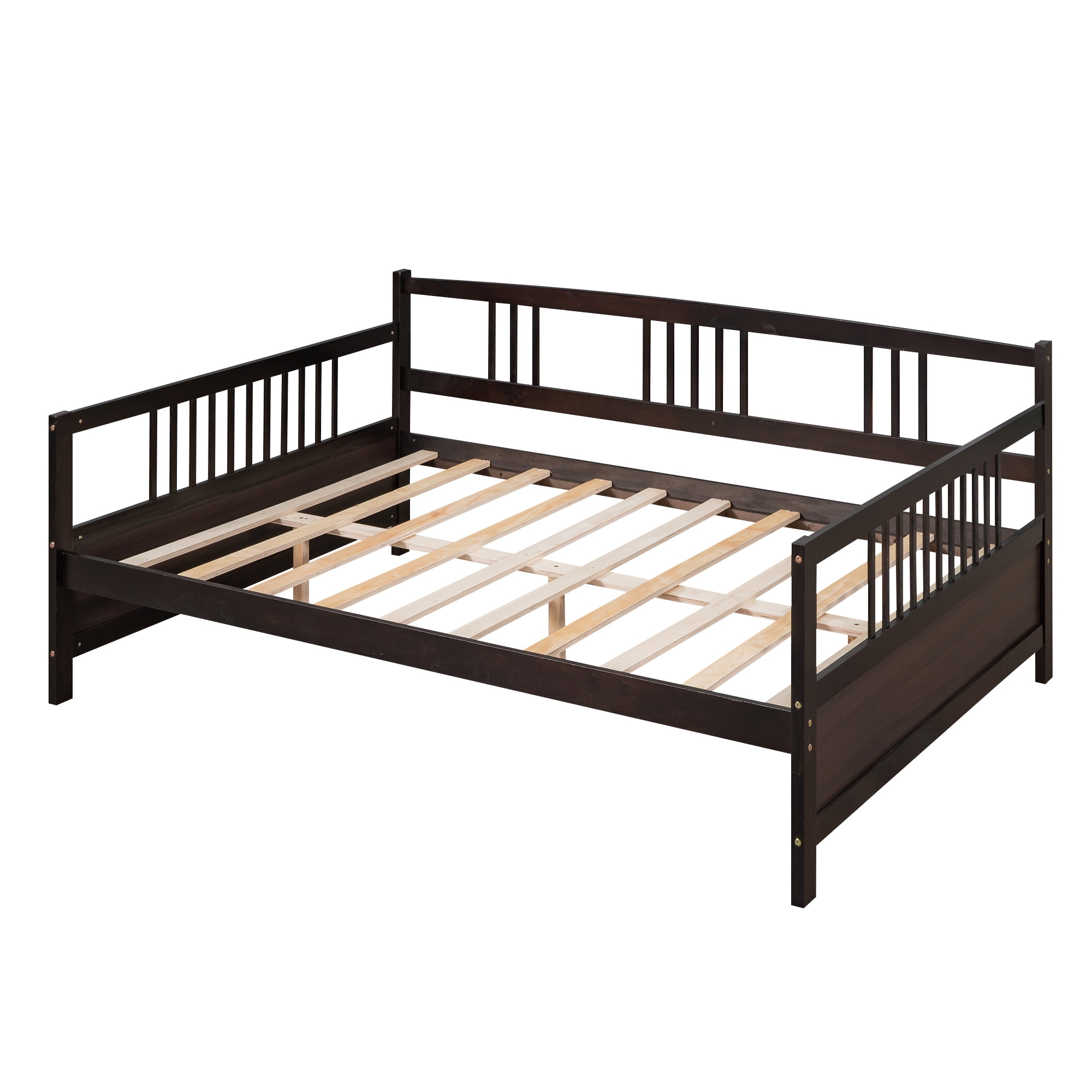 PAPROOS Full Size Wood Daybed, Solid Wood Daybed Frame with Strong ... PAPROOS Full Size Wood Daybed, Solid Wood Daybed Frame with Strong ...