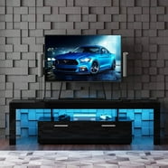 Bestier RGB TV Stand for TVs up to 60" with LED Lights Entertainment ...