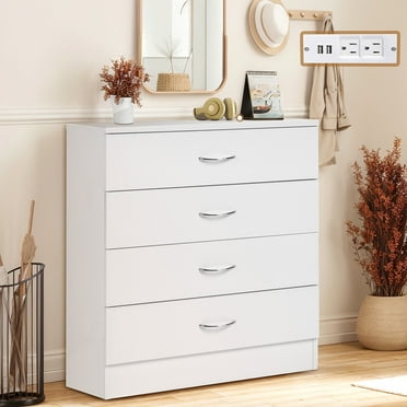Waleaf 3 Drawer Dresser for Bedroom,Rattan Modern Closet Dressers Chest ...