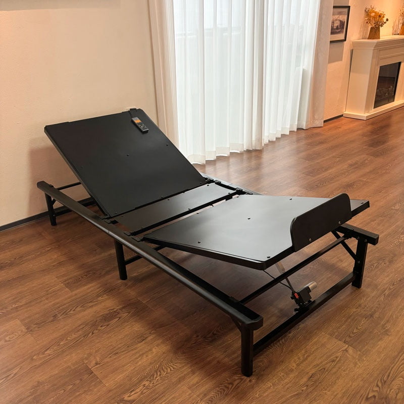 PAPROOS Power Adjustable Bed Base Frame, Metal Electric Bed Frame with ...