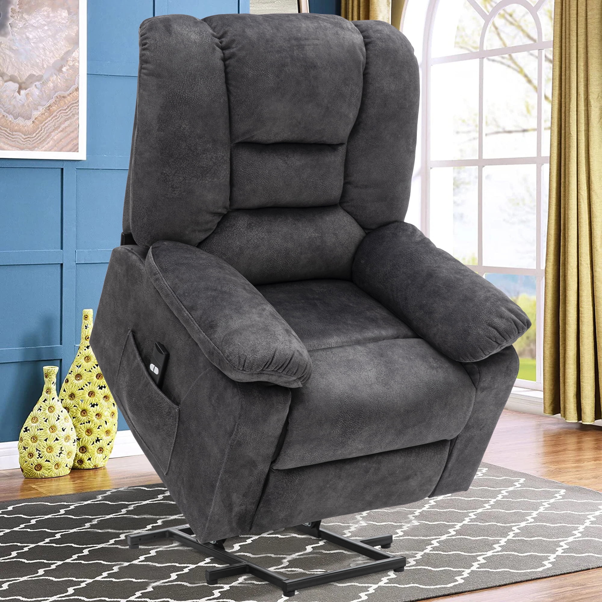 BTMWAY Power Lift Recliner Chair, Heat Therapy, Massage, Large Position ...