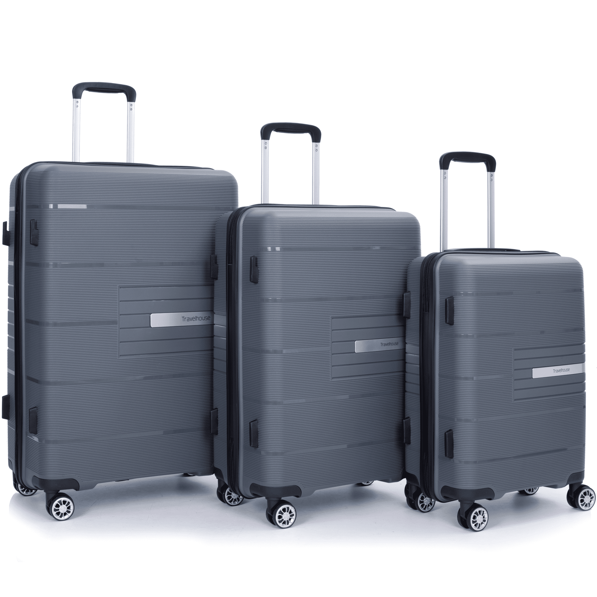 PAPROOS Travel Luggage Set, 3 Piece 20" 24" 28" Hardshell Luggage Set ...