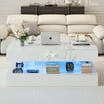 Uforic LED Lift Top Coffee Table, Modern Living Room Tables with 4 ...