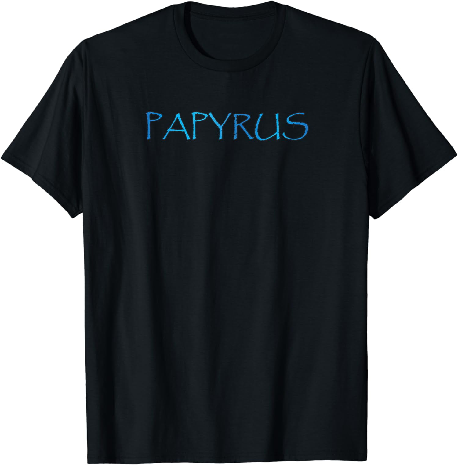 PAPYRUS- Shirt Text Font in Blue Color T-Shirt - Walmart.com
