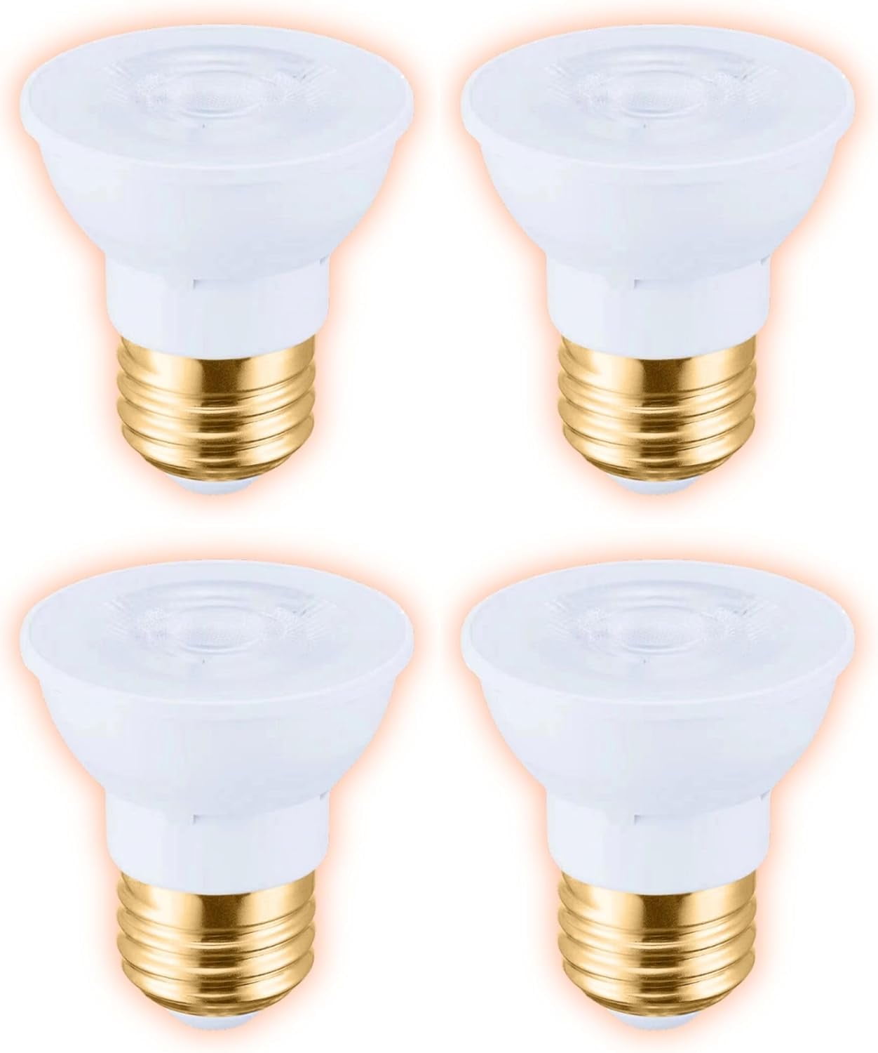 PAR16 LED Light Bulb, 7-Watt (50W Equivalent) Dimmable, Short Neck ...