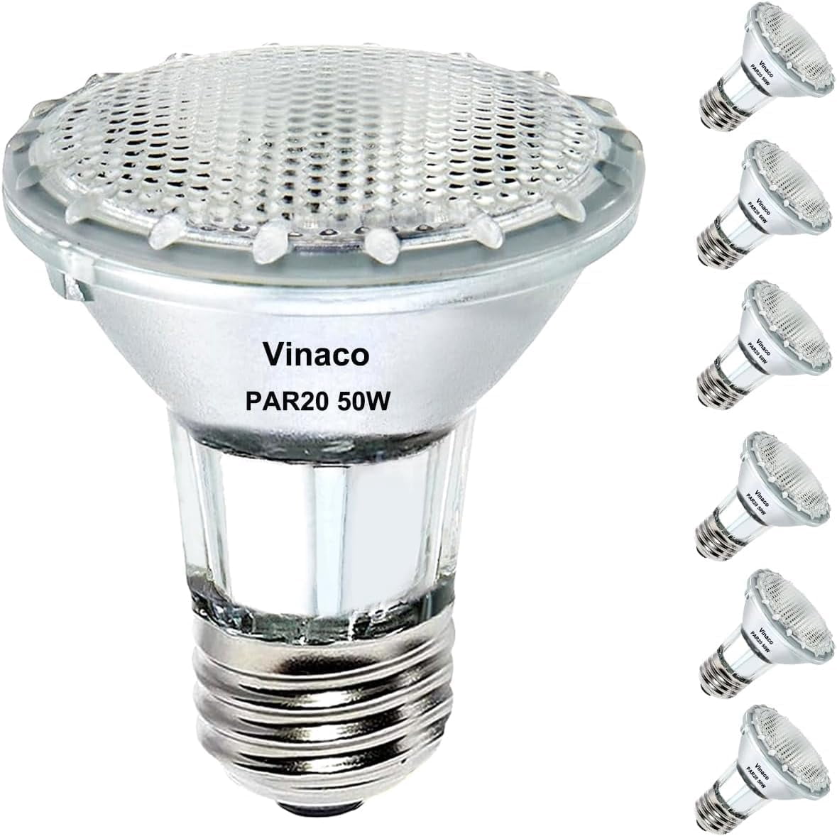 PAR20 50W Halogen Bulb - 6 Pack 120V 50W PAR20 Flood Light Bulbs with ...