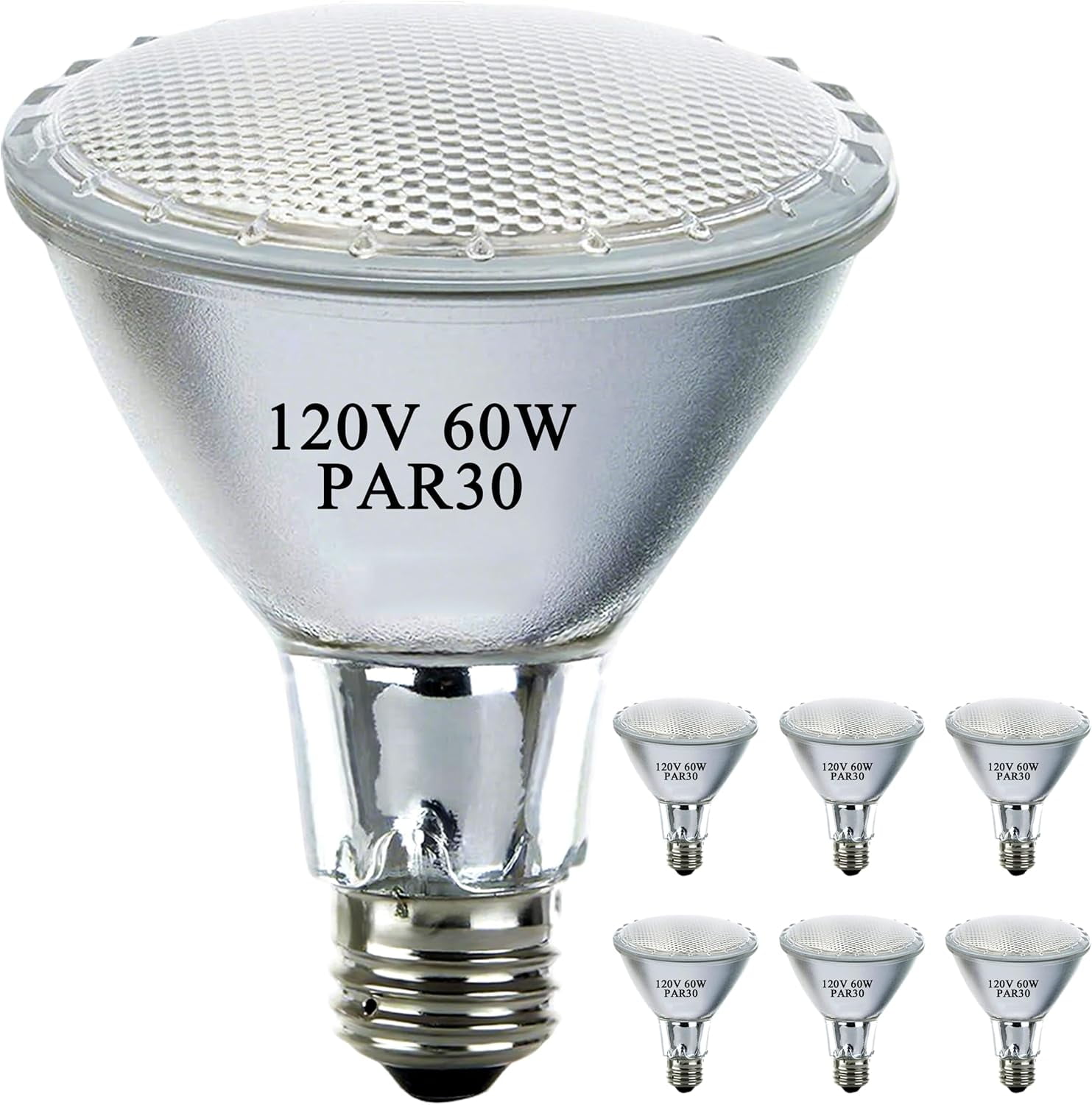 PAR30 Long Neck Halogen Flood Light Bulbs, 120V 60W PAR30 Light Bulb ...