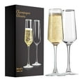 PARACITY Champagne Flutes, Glass Champagne Flutes Set of 2, Gift for ...