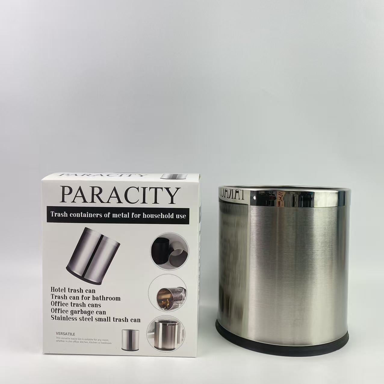 PARACITY Trash containers of metal for household use,Stainless Steel ...