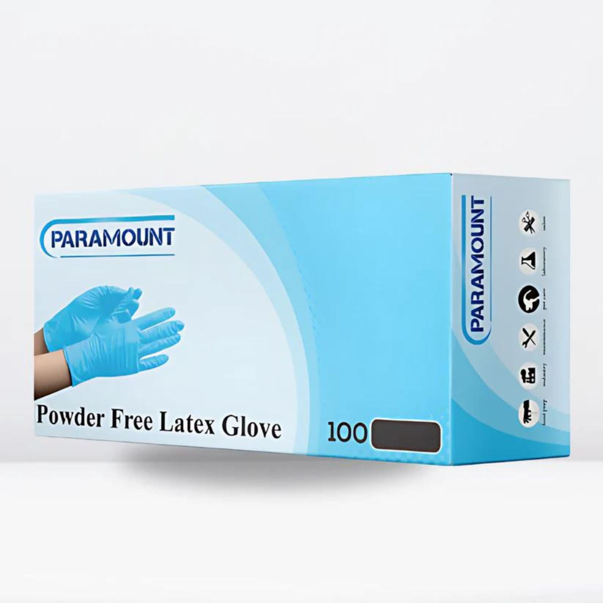 PARAMOUNT® Blue Latex Gloves | 5mil Disposable Gloves | Powder Free ...