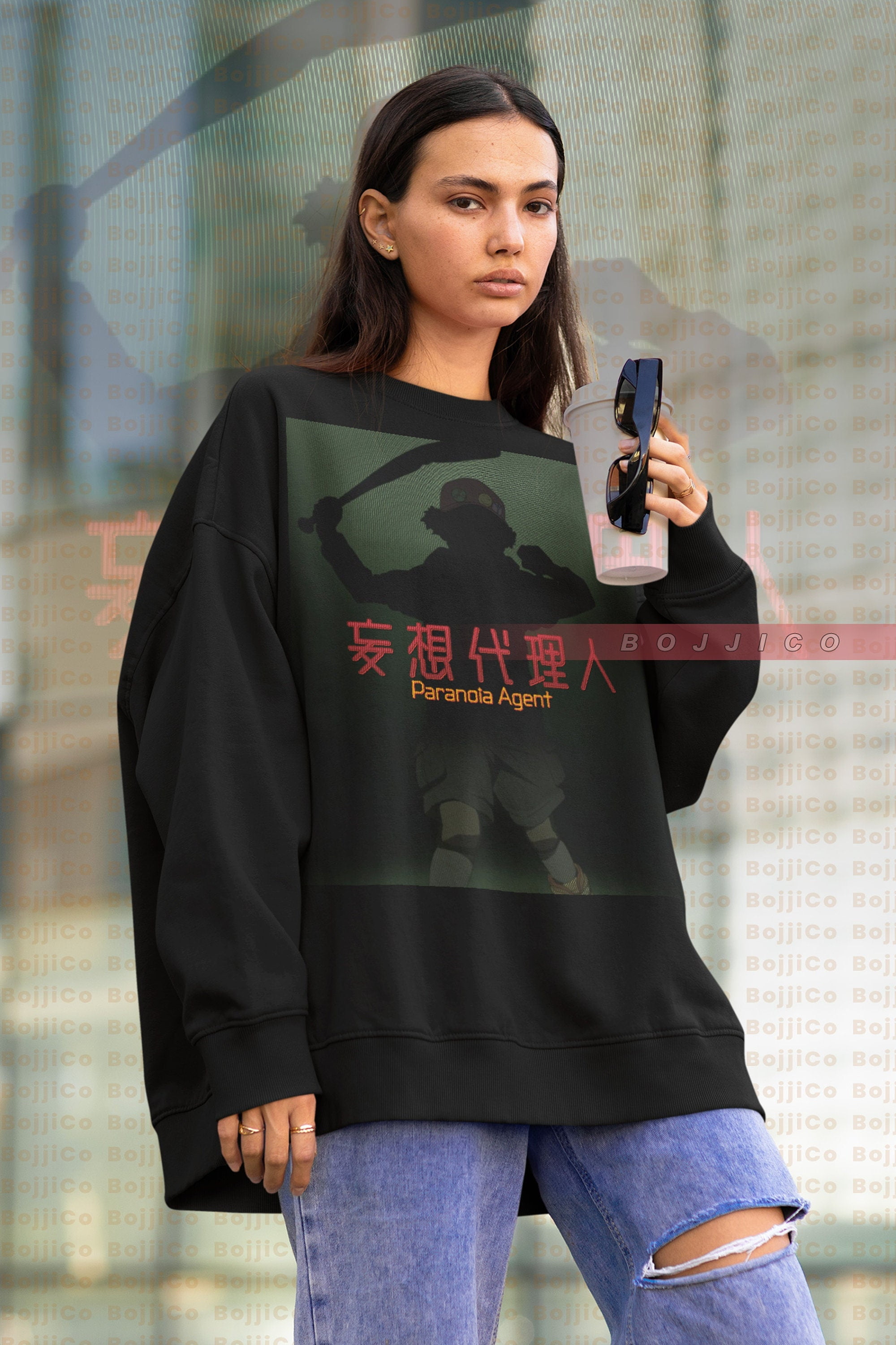 PARANOIA AGENT SWEATShirt, Mousou Dairinin SWEATER, Anime Paranoia ...