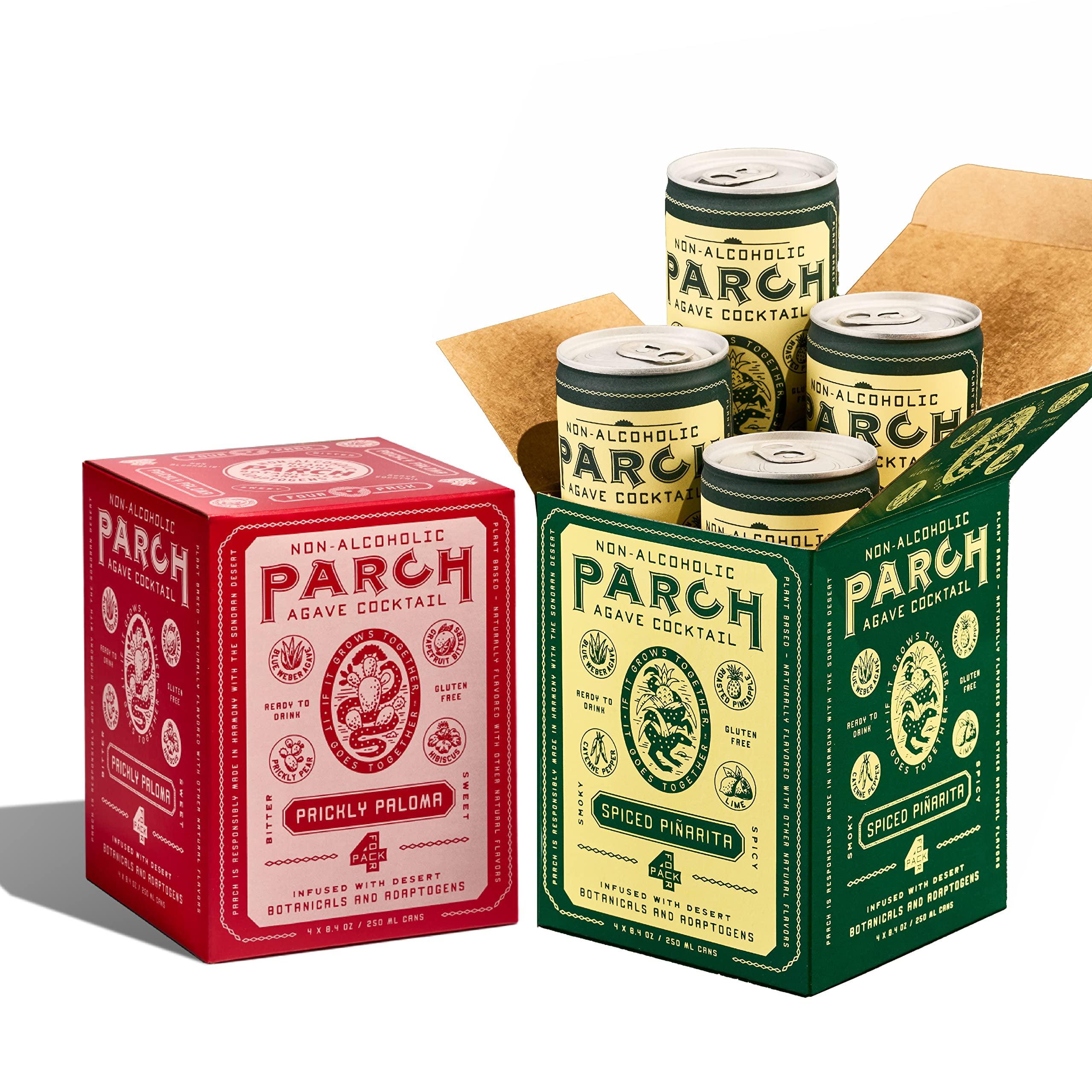 PARCH Spiced Piñarita & Prickly Paloma Agave Non-Alcoholic Mocktail ...