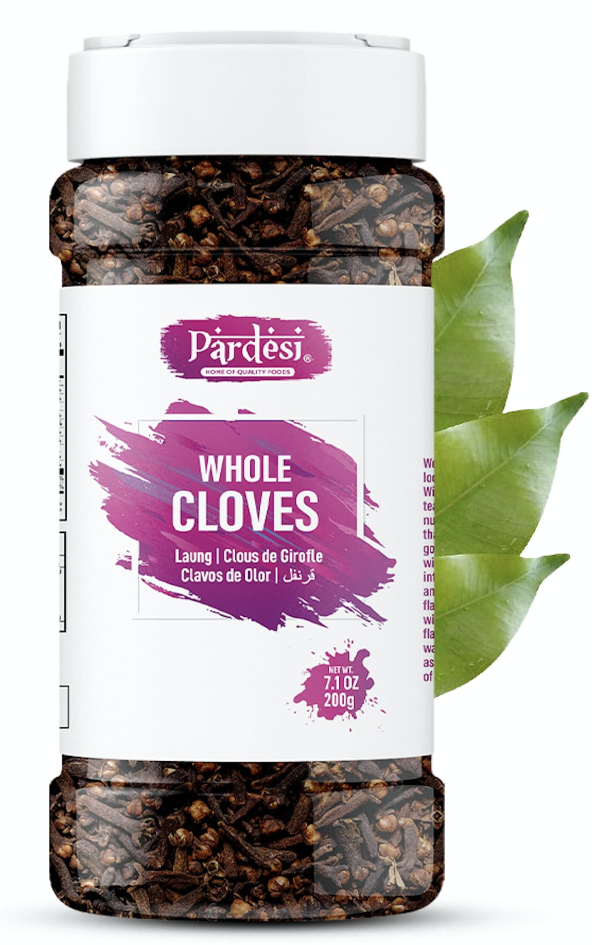 PARDESI Whole Cloves 5.29 OZ (150g) Laung Whole - Resealable Jar Packaging - Walmart.com