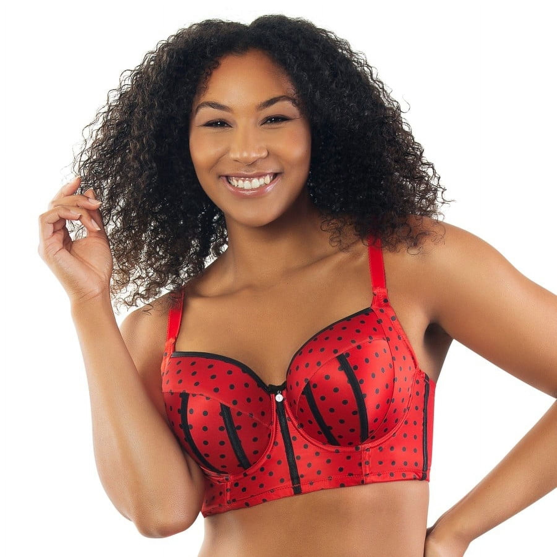 PARFAIT Women's Charlotte Longline Bra - Racing Red Dot - 38G - Walmart.com