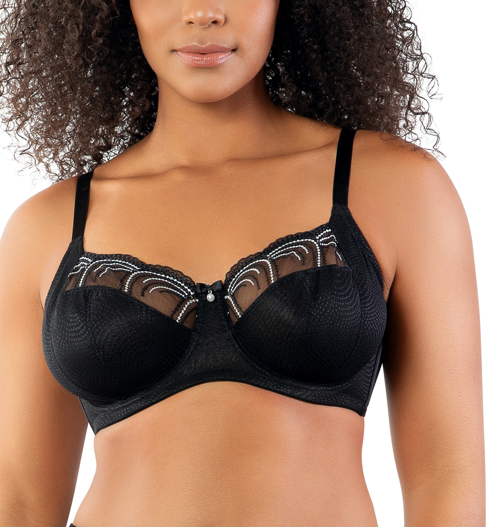 PARFAIT Women's Pearl Unlined Bra - Black - 38H - Walmart.com