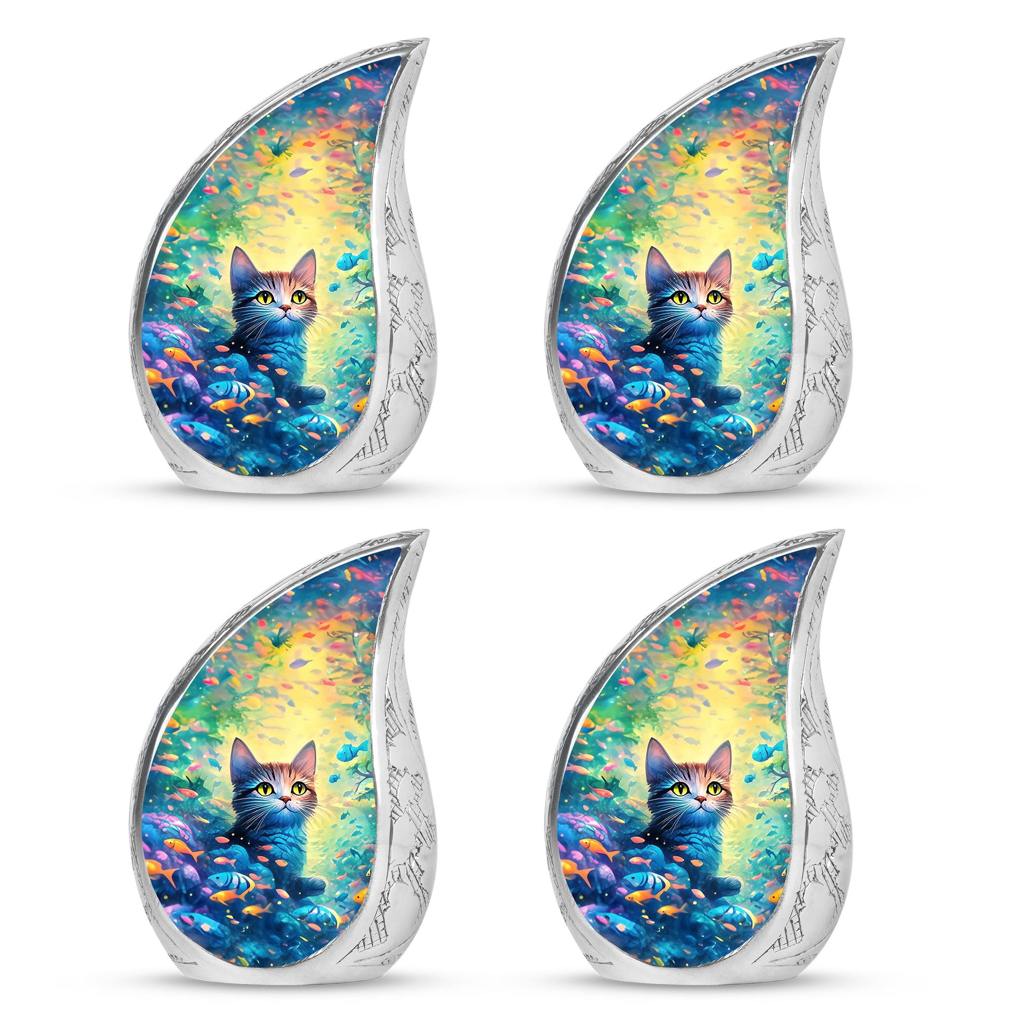 PARHUS A Feline Underwater Daydream - Human Ashes Keepsake - Cremation ...