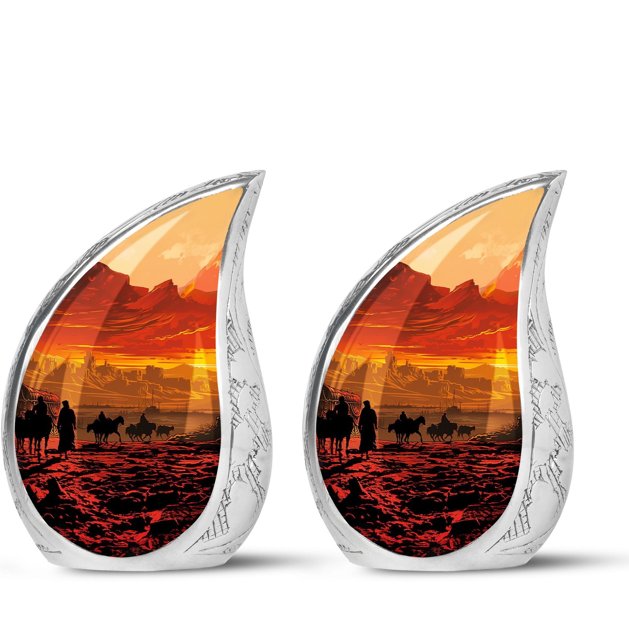 PARHUS Ancient Desert Caravans - Teardrop Burial Urns - Funeral Caskets ...