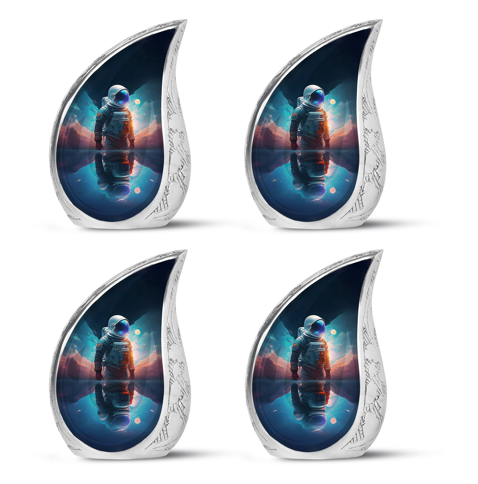 PARHUS Astronaut Space with Planet Teardrop Keepsake - Urn for Human ...