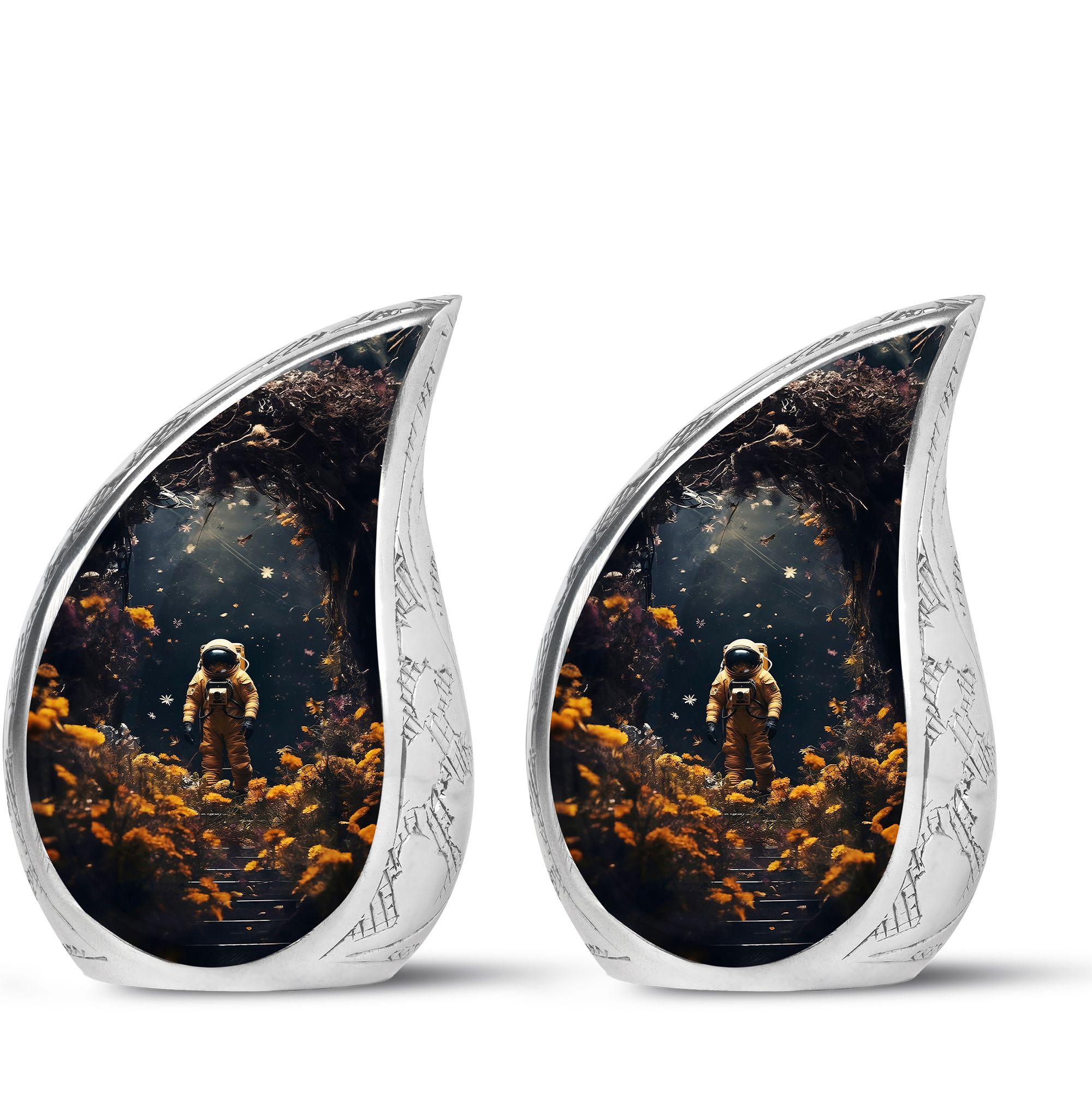 PARHUS Astronaut Walking Urns, Teardrop Cremation Urn, Miniature Urns ...
