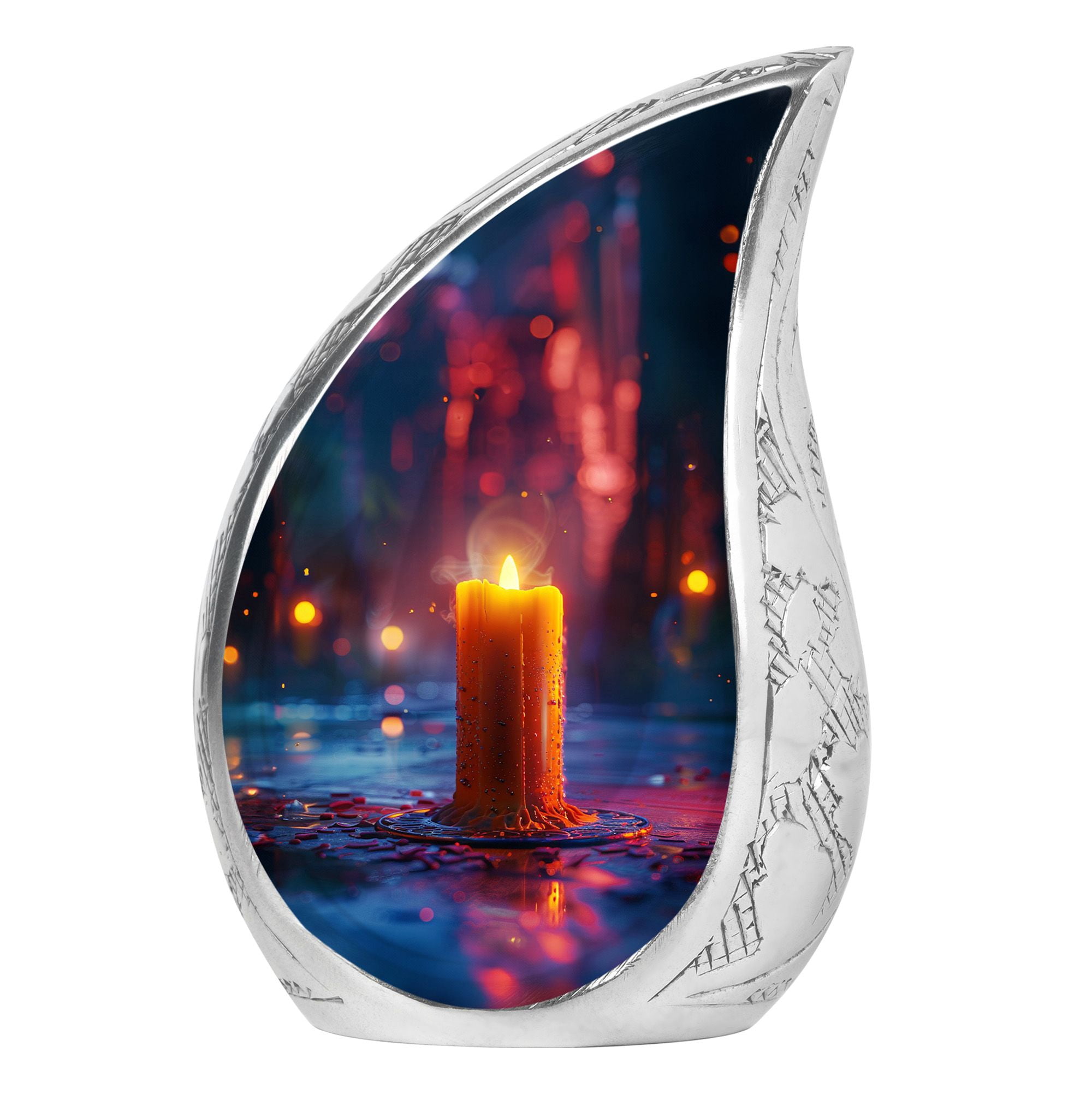 PARHUS Candle Flame Tiny Urn, Teardrop Urns for Human Ashes, Urn for ...